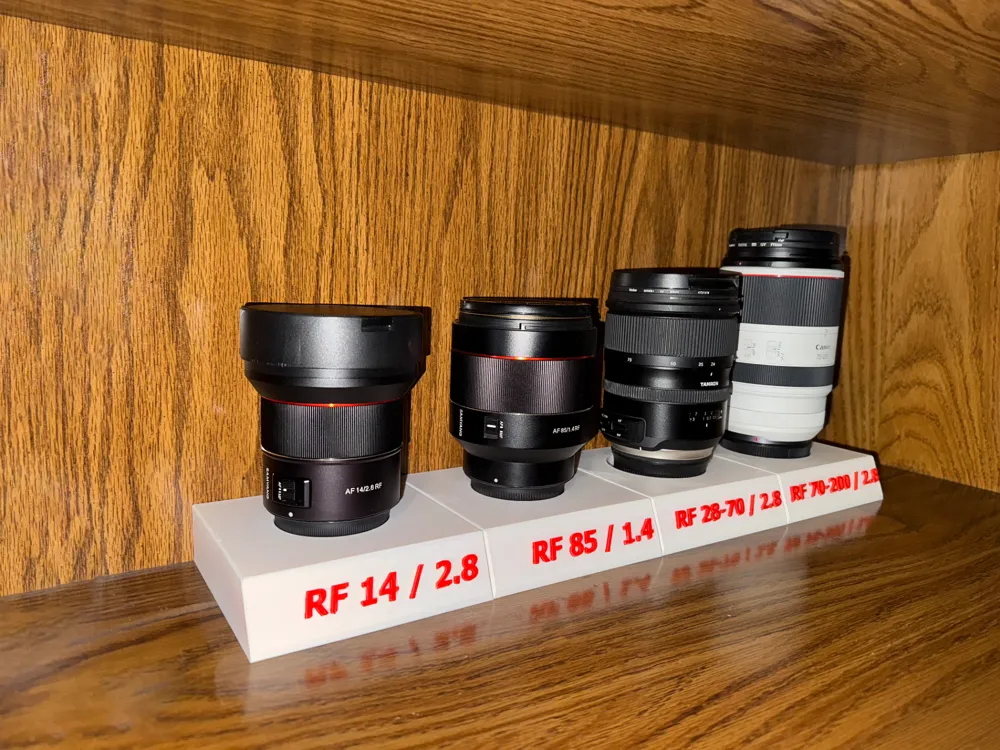 Customizable Camera Lens Display by Steven 3d MakerWorld: Download Free ...