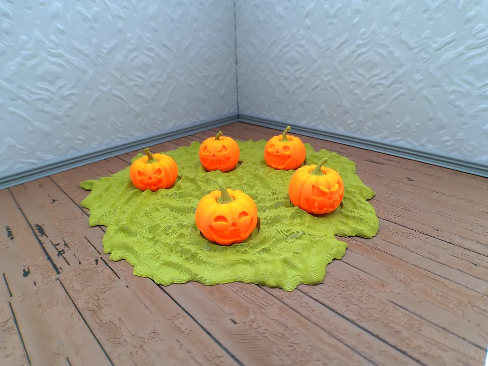 Dollhouse - Modular Halloween Pumpkin Patch - Free 3D Print Model ...