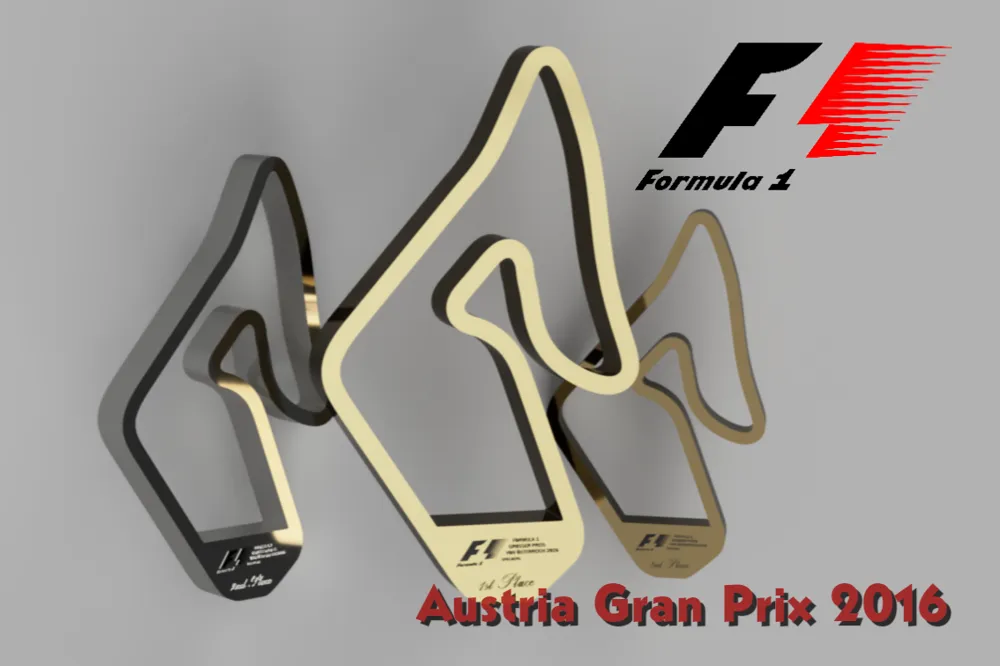 F1 Trophies Austria Gran Prix 2016 / Formula 1 by Sakul - MakerWorld