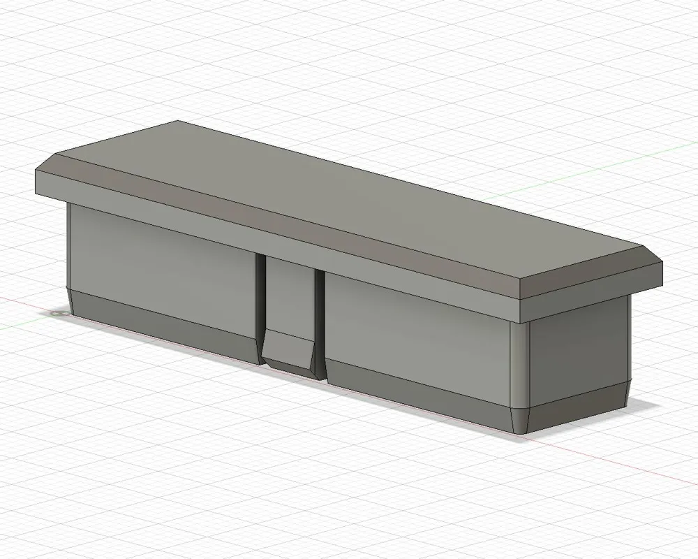 Rectangular Tube End Cap 50×15 -sp 1.5 mm No Sup - Free 3D Print Model ...