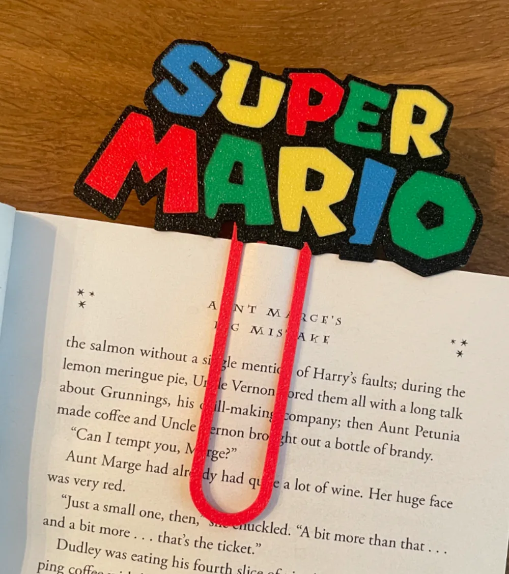 Mario Bookmark / Nintendo / Logo / Gaming / by 3D Prints This Week ...