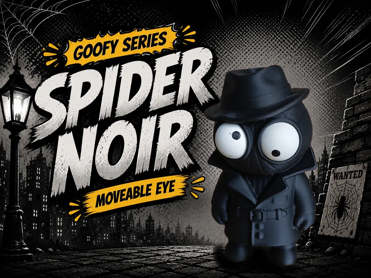 Goofy series – SPIDER NOIR Movable Eyes NOAMS - Free 3D Print Model ...