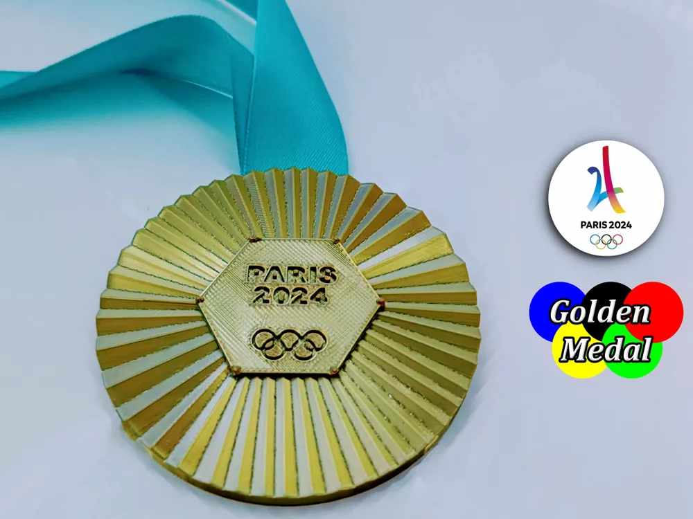 Paris 2024 Olympic Medal by Petros_mpla - MakerWorld