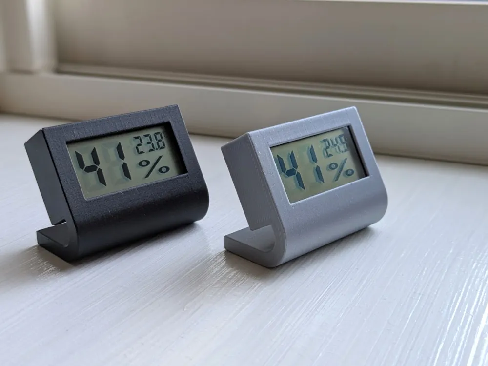 Thermometer / Hygrometer Stand - Free 3D Print Model - MakerWorld