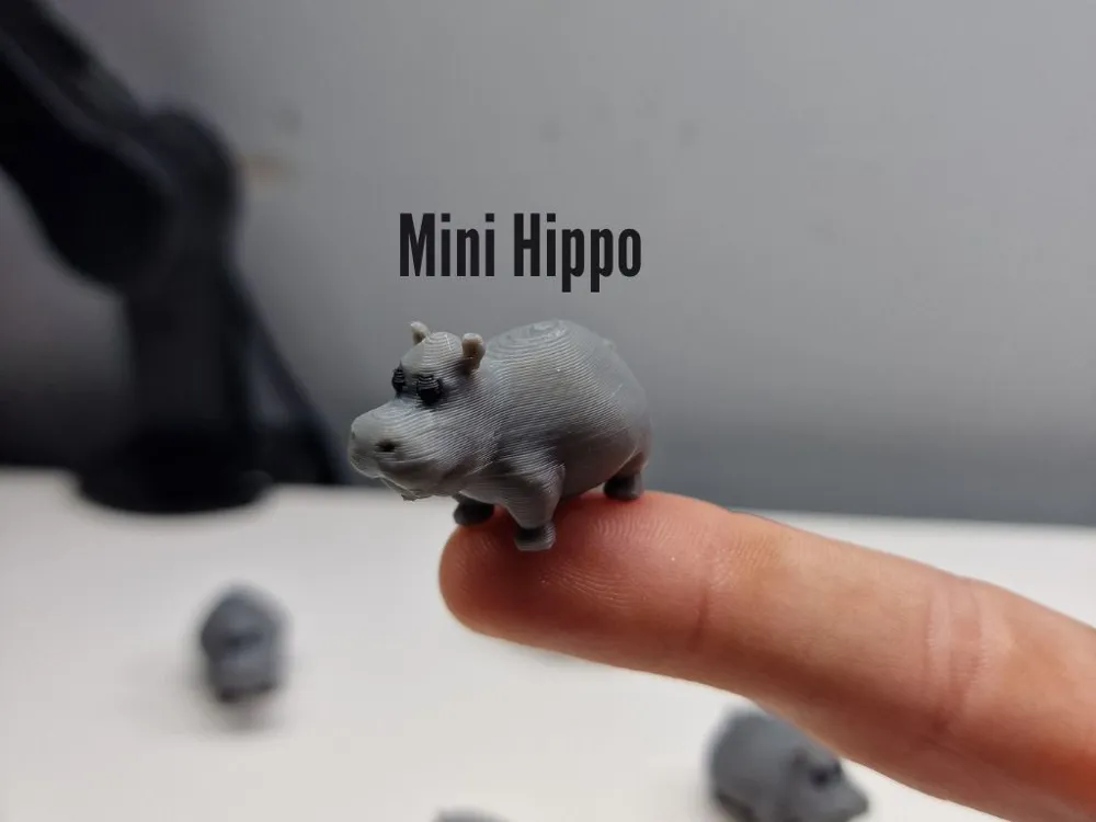 Mini Hippo Fidget - Micro Zoo - Free 3D Print Model - MakerWorld