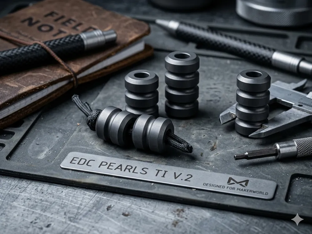 EDC Pearl TI V2 - Free 3D Print Model - MakerWorld