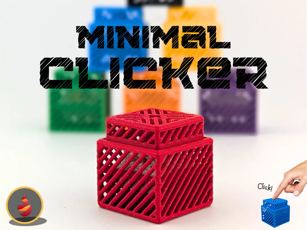 Minimal Clicker by JamesThePrinter MakerWorld: Download Free 3D Models