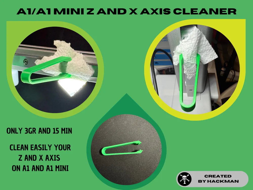 A1/A1 mini Z and X-axis cleaner by HackMan MakerWorld: Download Free 3D ...
