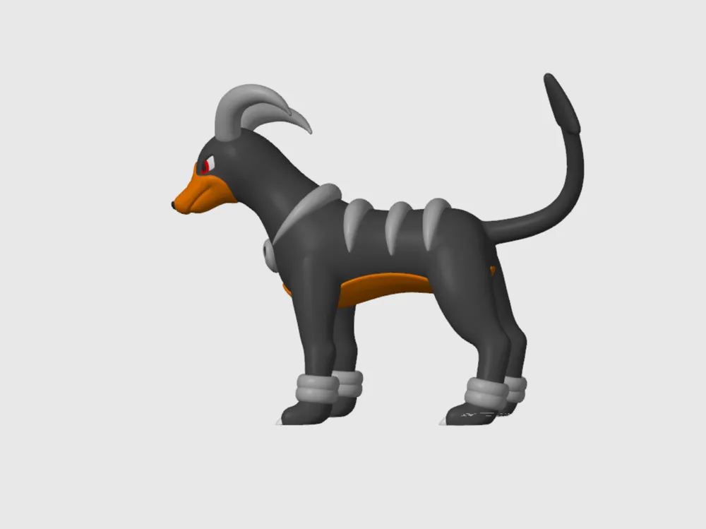 Houndoom Multicolor - Free 3D Print Model - MakerWorld