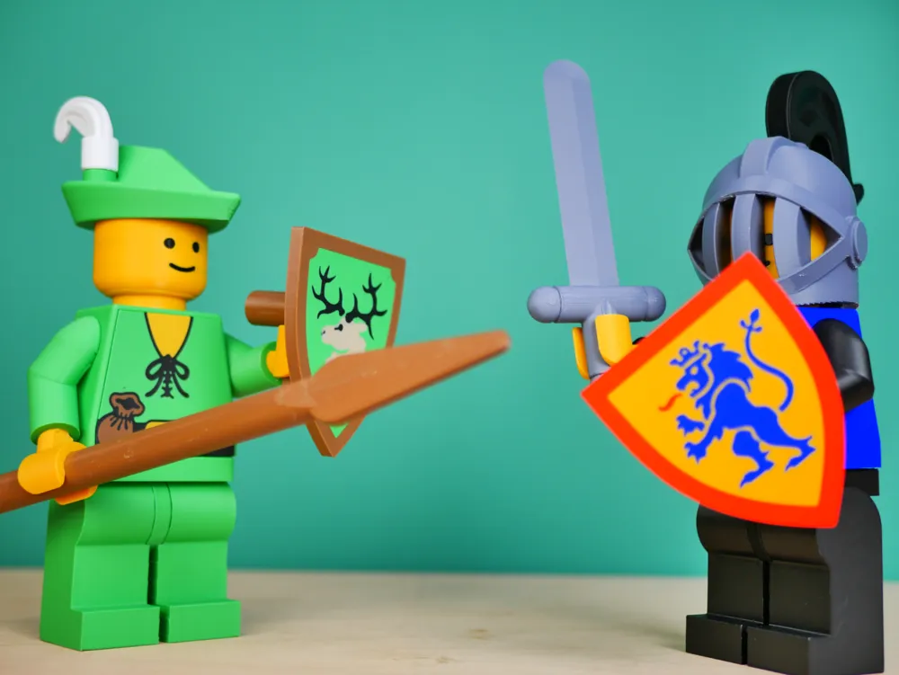 Classic Castle Blue Knight Figure by Panic & Confusion MakerWorld: Download Free 3D Models