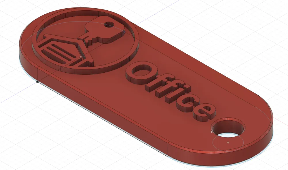 Office Key Tag – Bold & Easy-to-Read Label by Ian MakerWorld: Download ...