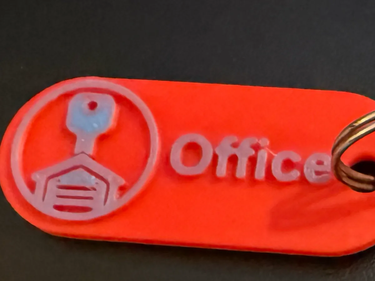 Office Key Tag – Bold & Easy-to-Read Label by Ian MakerWorld: Download ...