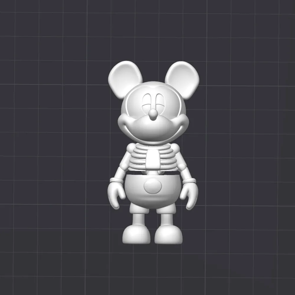 Mickey Mouse Skeleton Flexi - Free 3D Print Model - MakerWorld