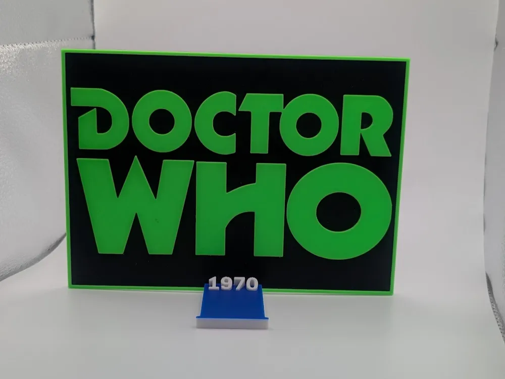 Doctor Who 1970 Logo by Design•Slice•Print Studio - MakerWorld