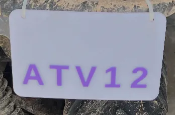 Customizable ATV License Plate by Alec Prints MakerWorld: Download Free ...
