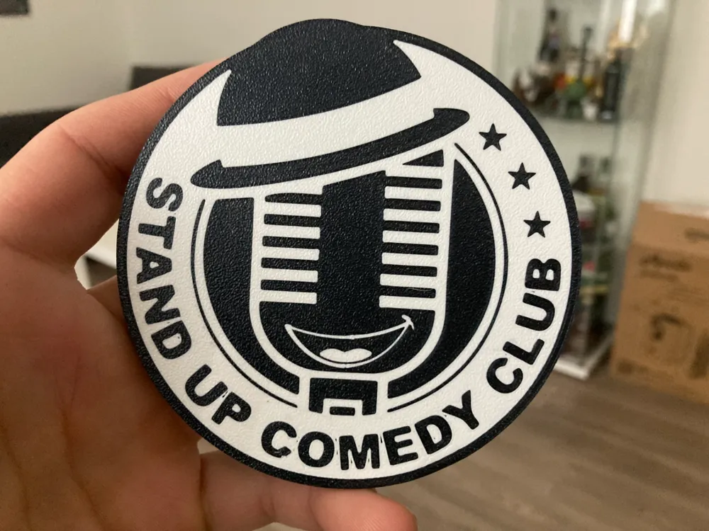 Stand up comedy club coaster by jakubhroch - MakerWorld