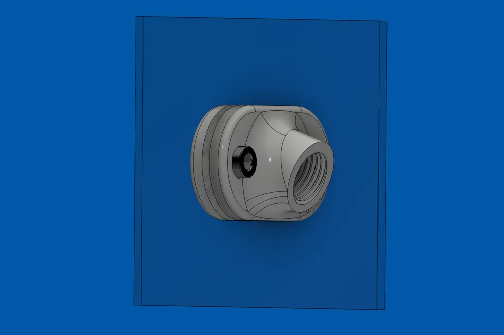 Tilted PTFE Tube Fitting Guide Socket - Free 3D Print Model - MakerWorld