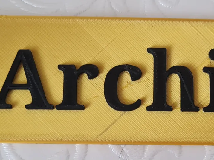 Customizable Door Name Plaque – 3D Print Archie - Free 3D Print Model ...