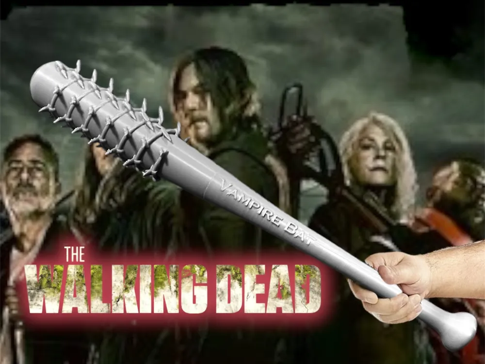 Life Size TWD Zombie Bat - Free 3D Print Model - MakerWorld