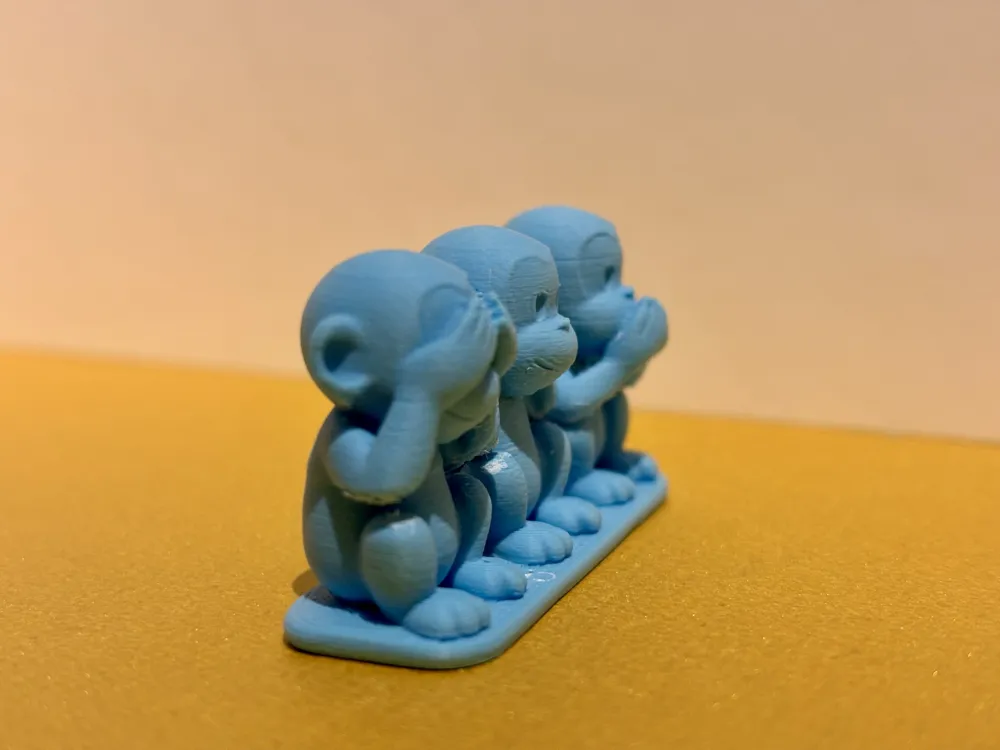 3 little monkeys by K3d MakerWorld: Download Free 3D Models