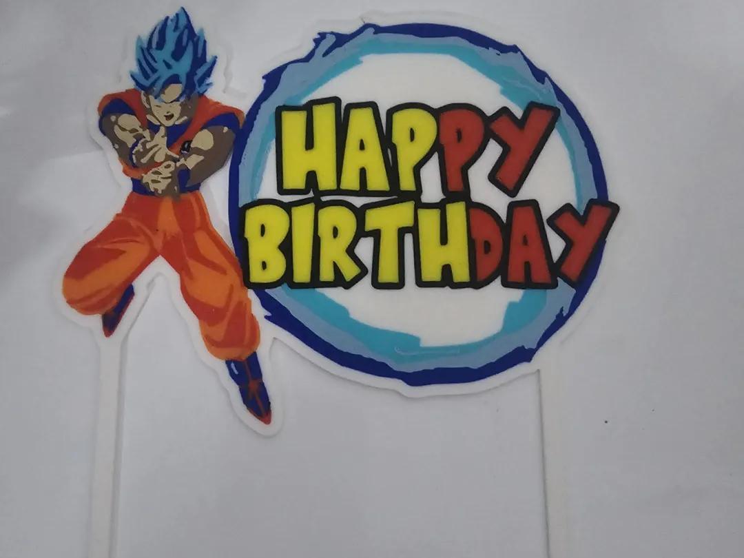 Dragon ball z Goku cake topper - Free 3D Print Model - MakerWorld