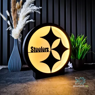 Steelers LED Lampe by Edelassi - MakerWorld