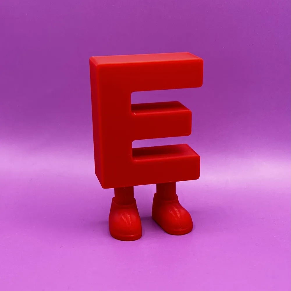 Letters with legs fun alphabet - Free 3D Print Model - MakerWorld