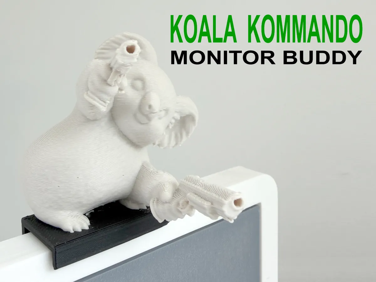 Koala Gangster Kommando Amico da Monitor - Modello di stampa 3D ...