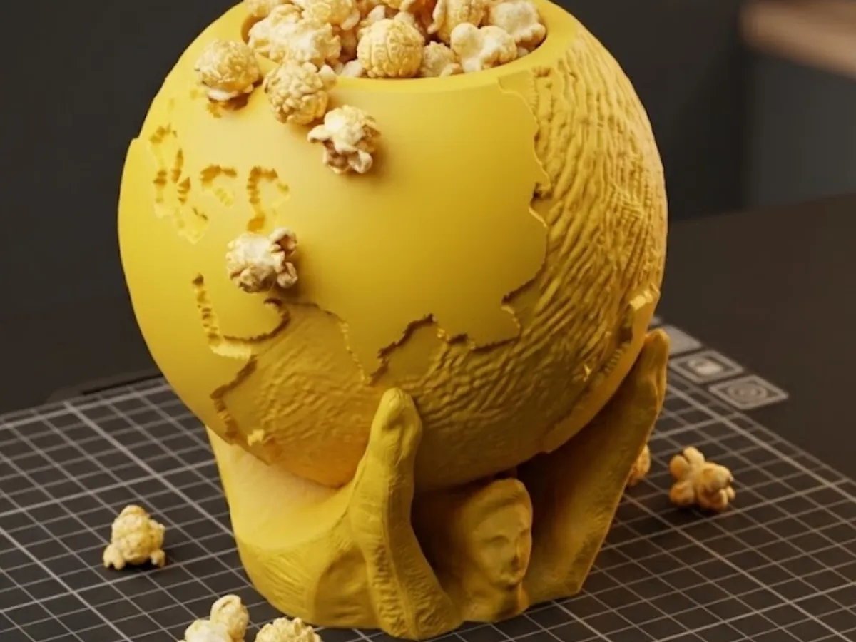 World Cup 2026 Trophy Popcorn Bucket - Free 3D Print Model - MakerWorld