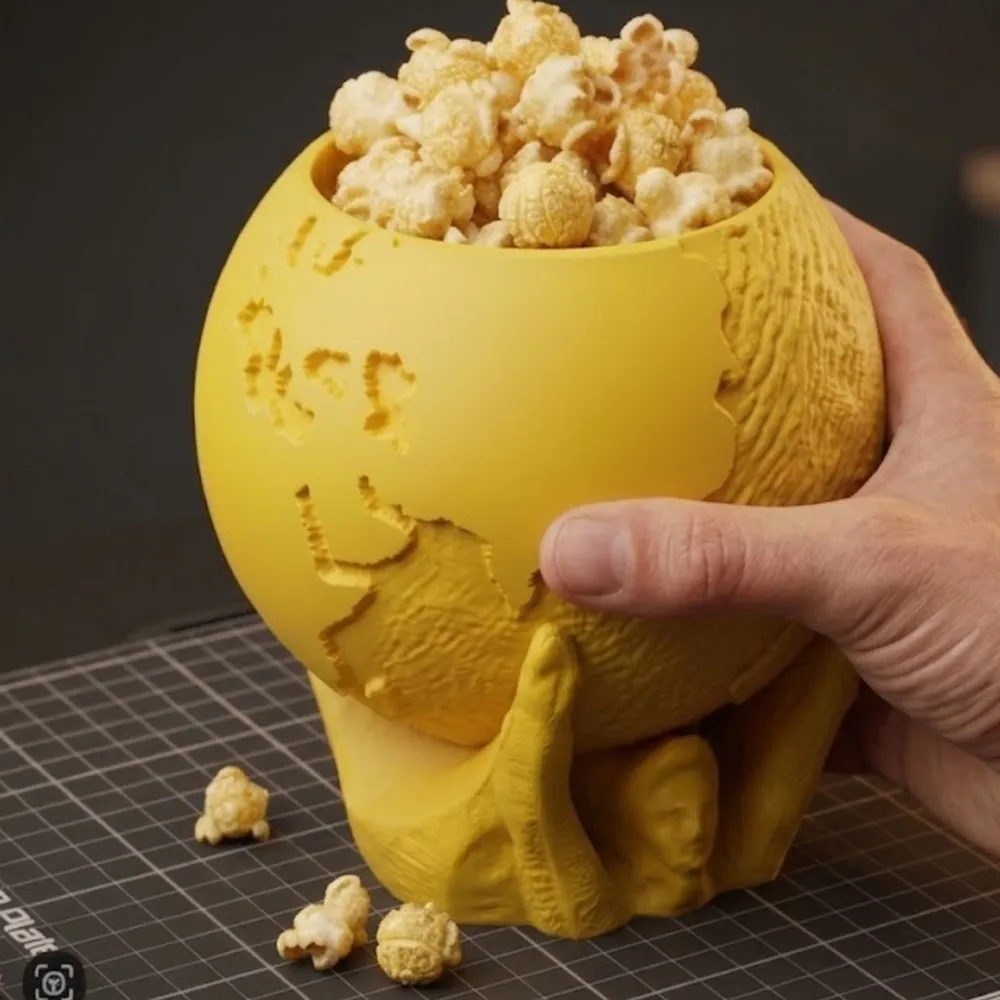 World Cup 2026 Trophy Popcorn Bucket - Free 3D Print Model - MakerWorld