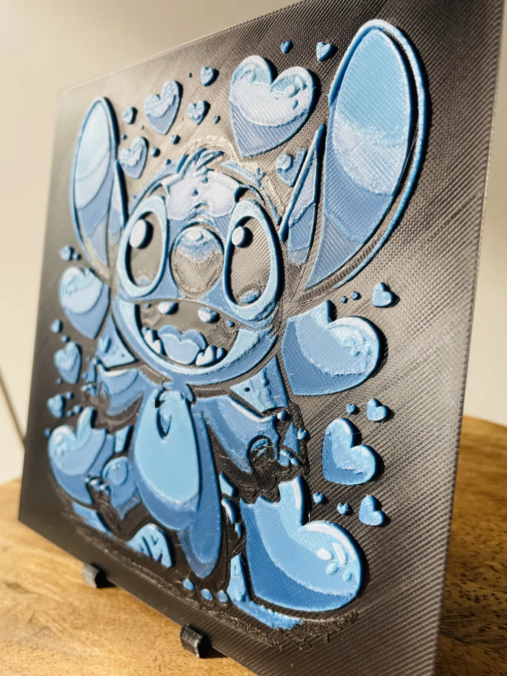 Stitch with Hearts - HueForge by Borustheguard MakerWorld: Download ...