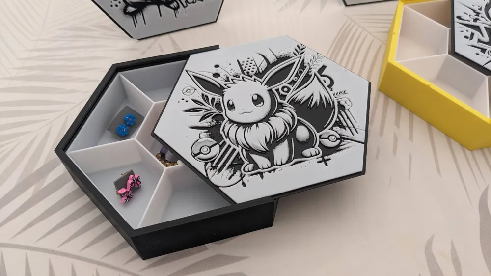 Hexagon Pokemon Jewelry box by Seb3D MakerWorld: Download Free 3D Models