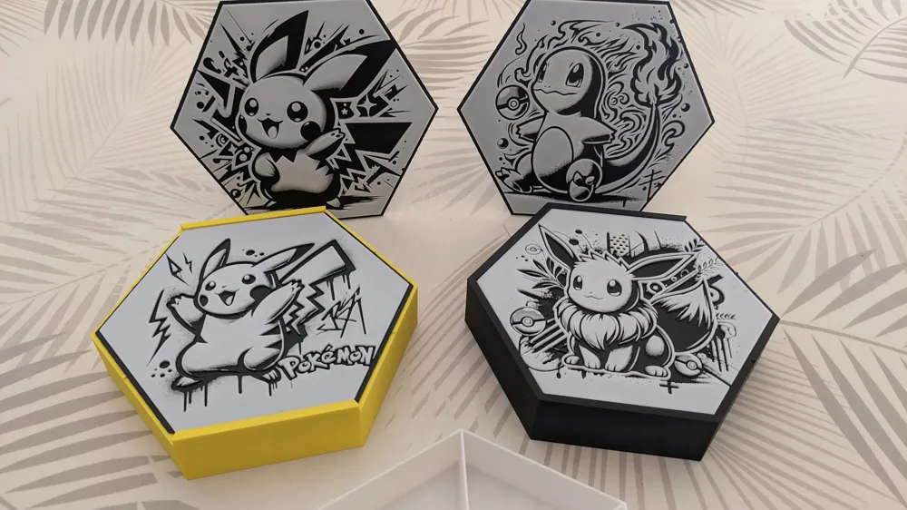 Joyero hexagonal Pokémon por Seb3D MakerWorld: Descarga Modelos 3D ...