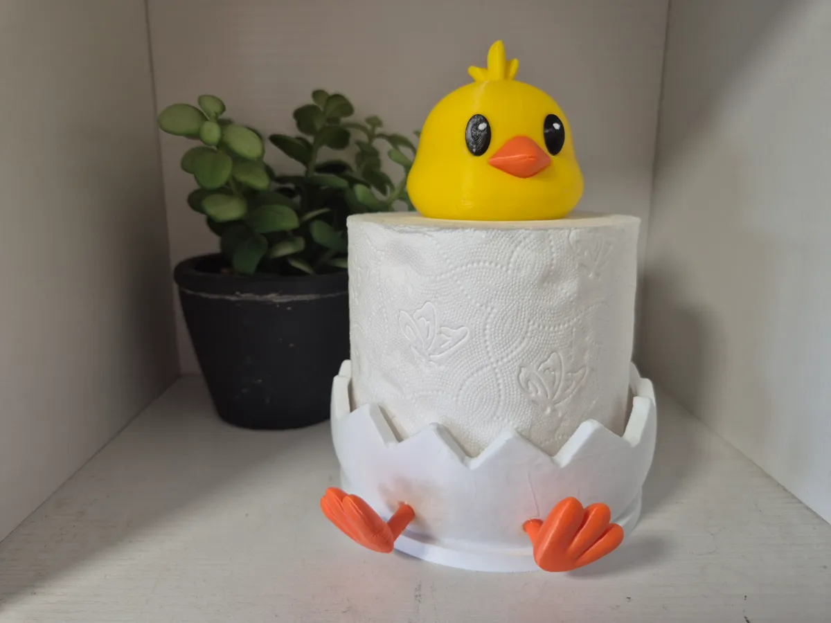 Easter Chick Toilet Roll Holder – Funny Decor - Free 3D Print Model ...
