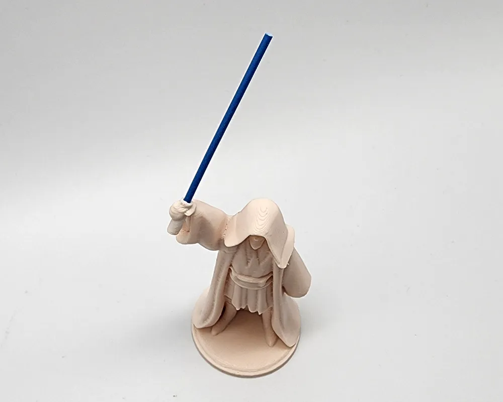 Jedi Miniature #2 w/Filament Lightsaber - Free 3D Print Model - MakerWorld