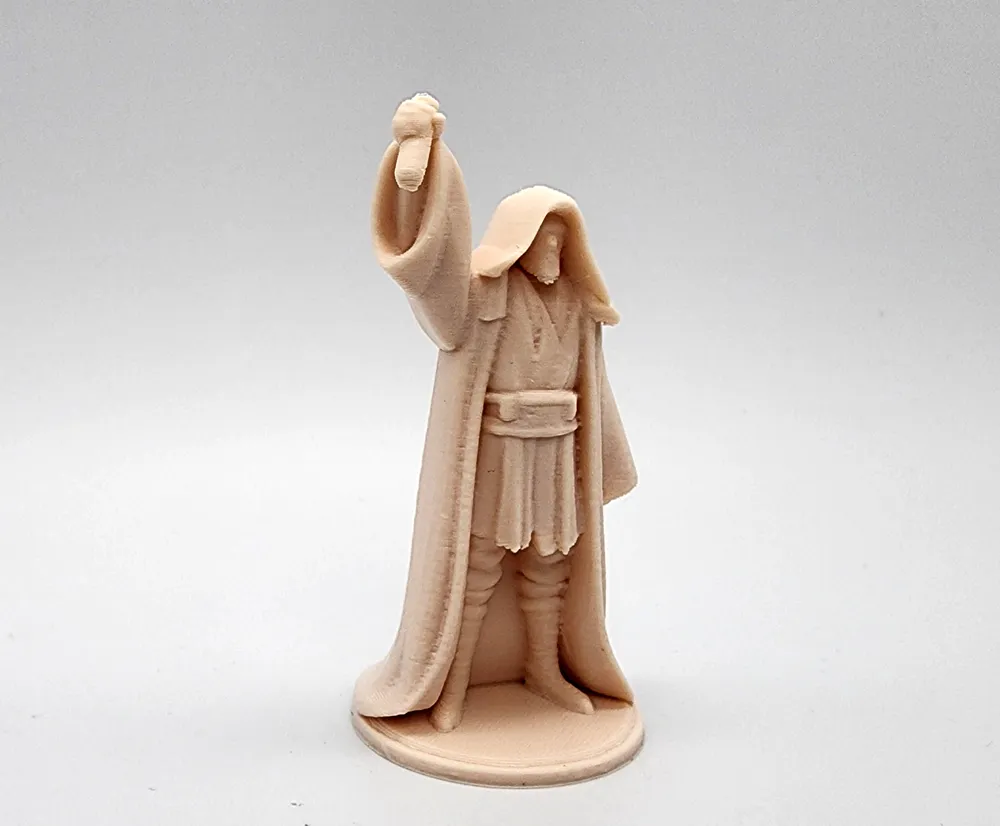 Jedi Miniature #2 w/Filament Lightsaber - Free 3D Print Model - MakerWorld