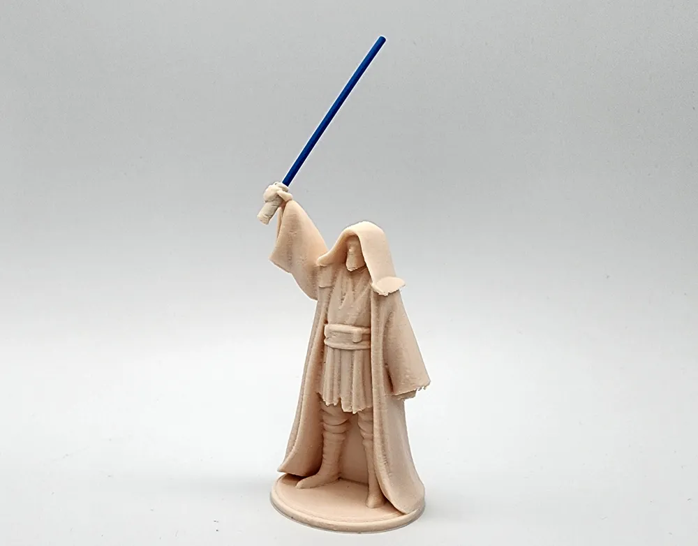Jedi Miniature #2 w/Filament Lightsaber - Free 3D Print Model - MakerWorld