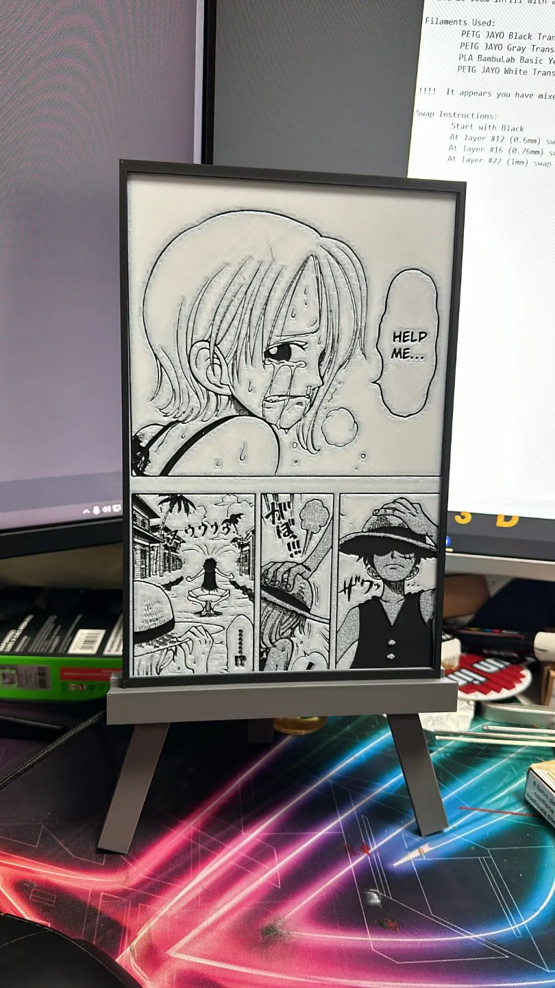 One Piece - Nami - Hueforge by Glitchine3dPrinting - MakerWorld