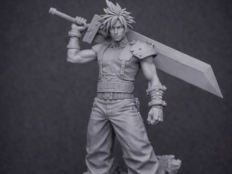 Final Fantasy 7 Cloud Strife - Free 3D Print Model - MakerWorld