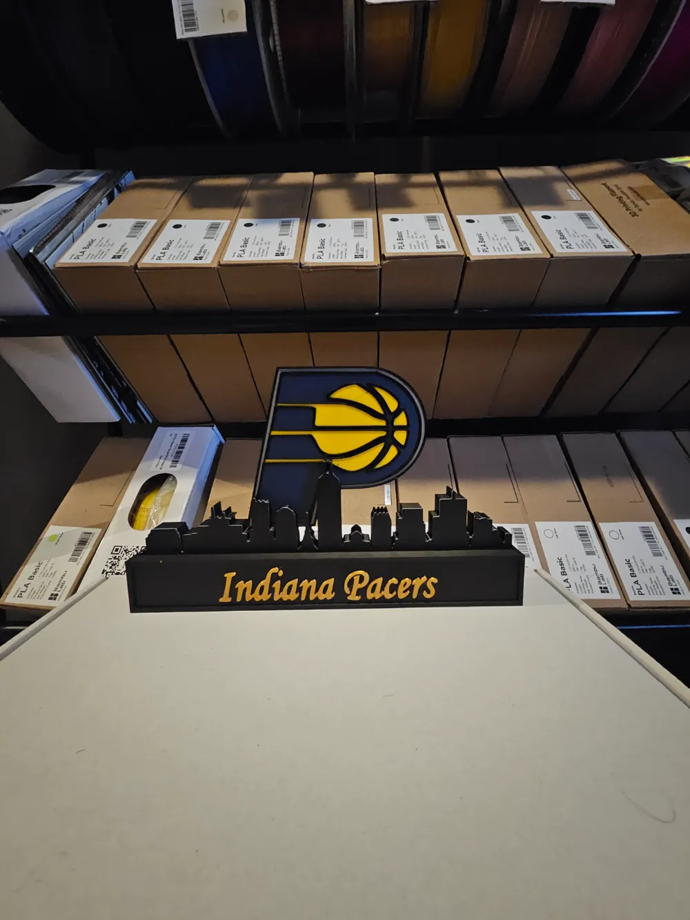 indiana Pacers with skyline of Indiana NBA by Jessie_3d_art - MakerWorld