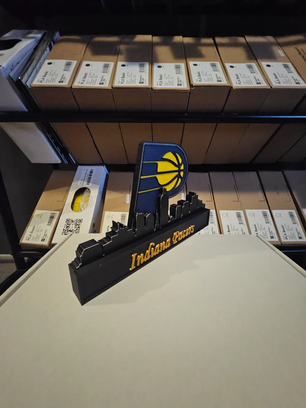 indiana Pacers with skyline of Indiana NBA by Jessie_3d_art - MakerWorld
