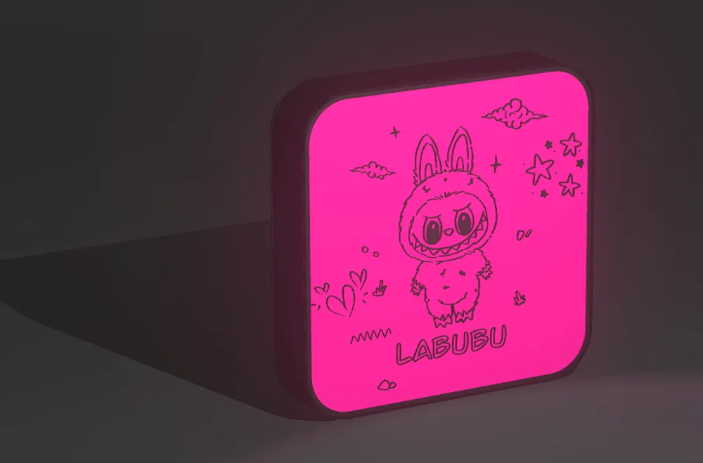 Labubu Night Light – Light Box by João Leite MakerWorld: Download Free ...