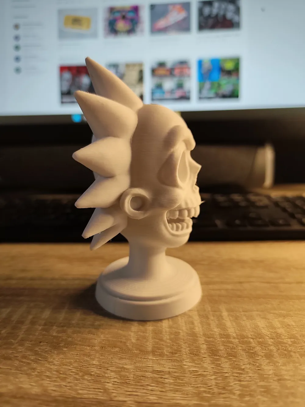 Rick Sanchez Skull Bust by 3DPrintsForYou MakerWorld: Download Free 3D ...