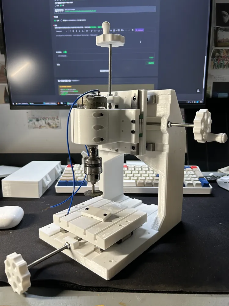 DIY Full Linear Rail Mini Manual Milling Machine by Ming Chuang Model MakerWorld: Download Free ...