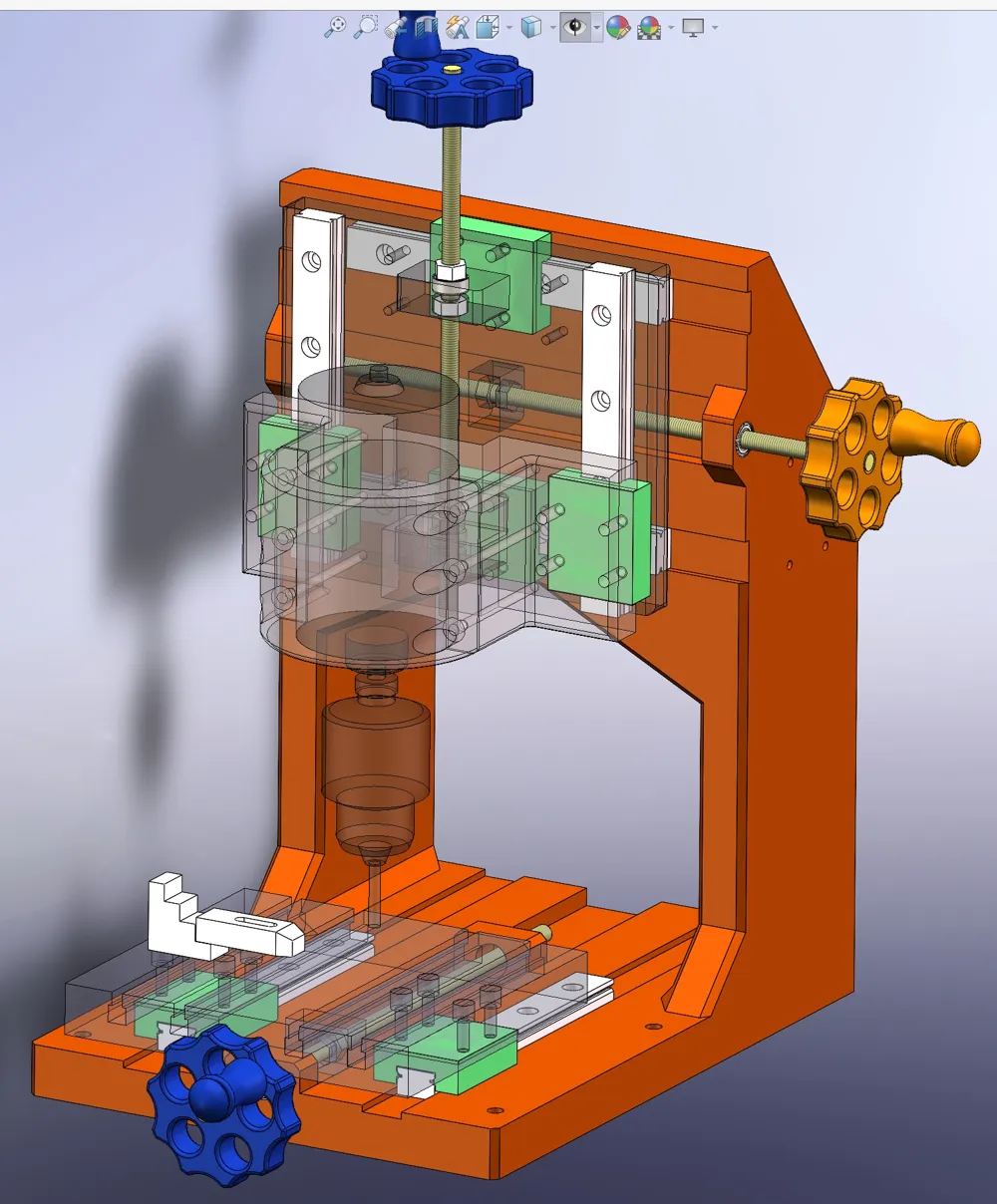 DIY Full Linear Rail Mini Manual Milling Machine by Ming Chuang Model ...