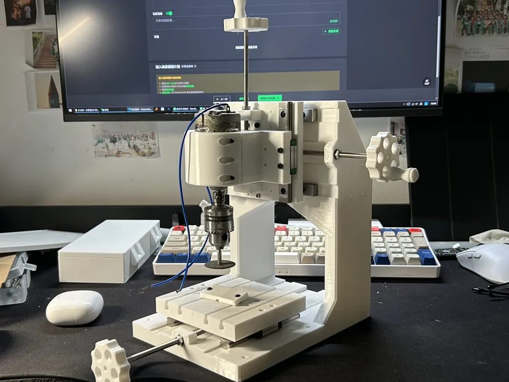 DIY Full Linear Rail Mini Manual Milling Machine by Ming Chuang Model ...