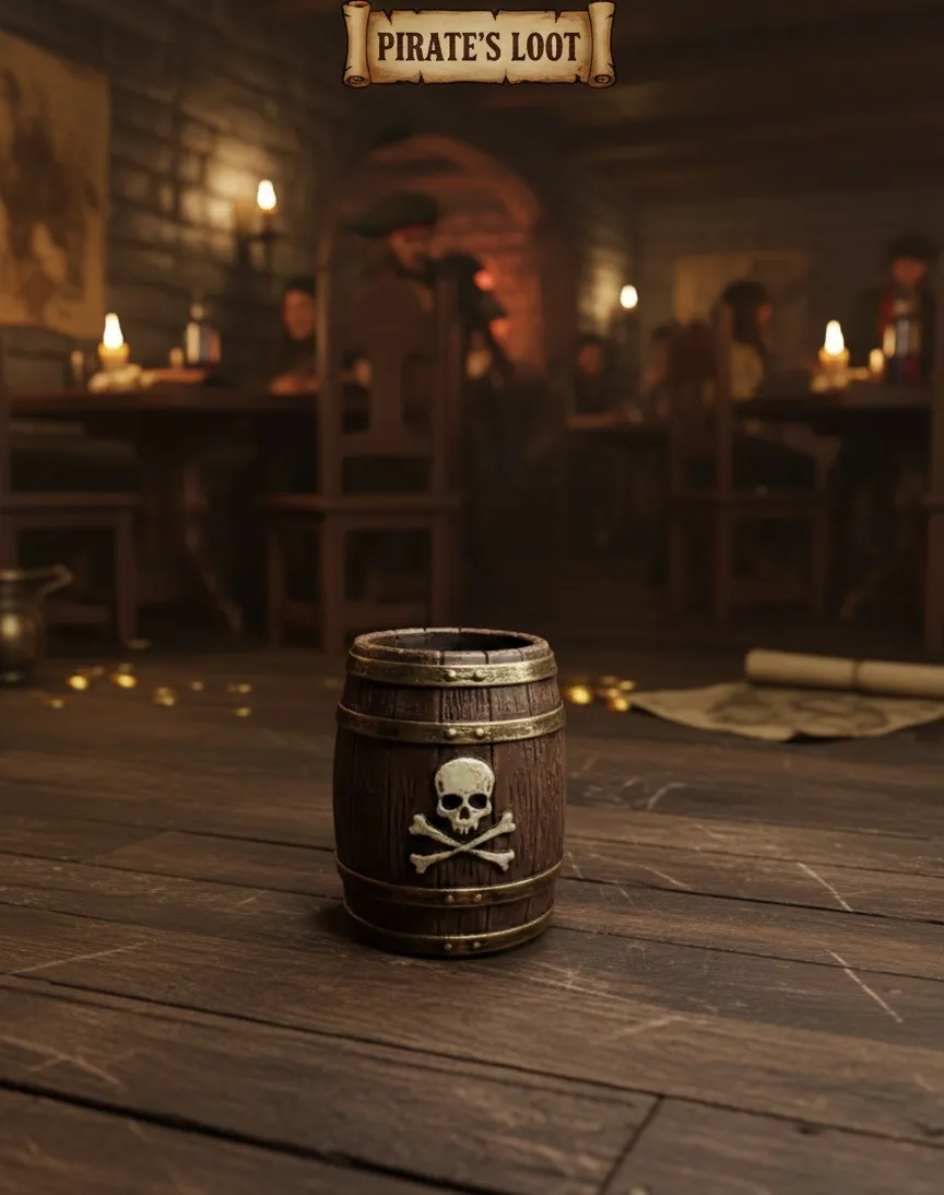 Pirate's Loot Barrel / Pirate's Barrel Decoration - Free 3D Print Model ...