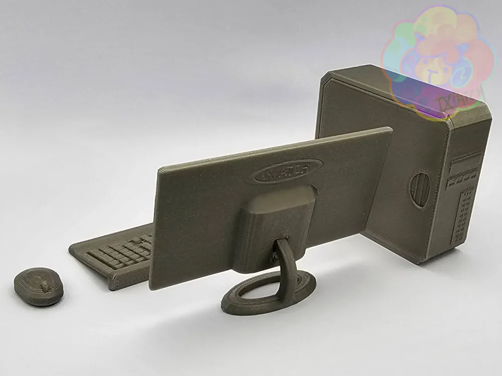 Tiny PC with Sliding Side Panel and Peripherals by IXPatch MakerWorld: Download Free 3D Models