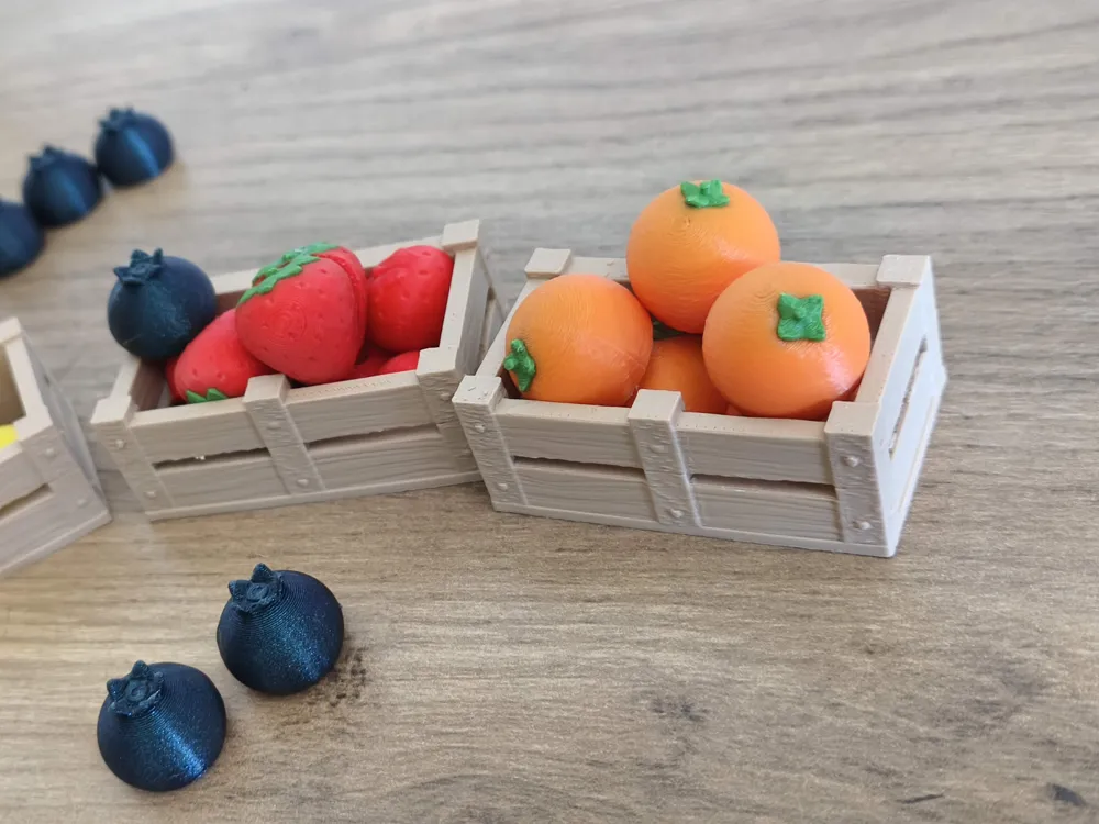 Fruit Box Fridge Magnet Set by Bluverie Studio MakerWorld: Download ...