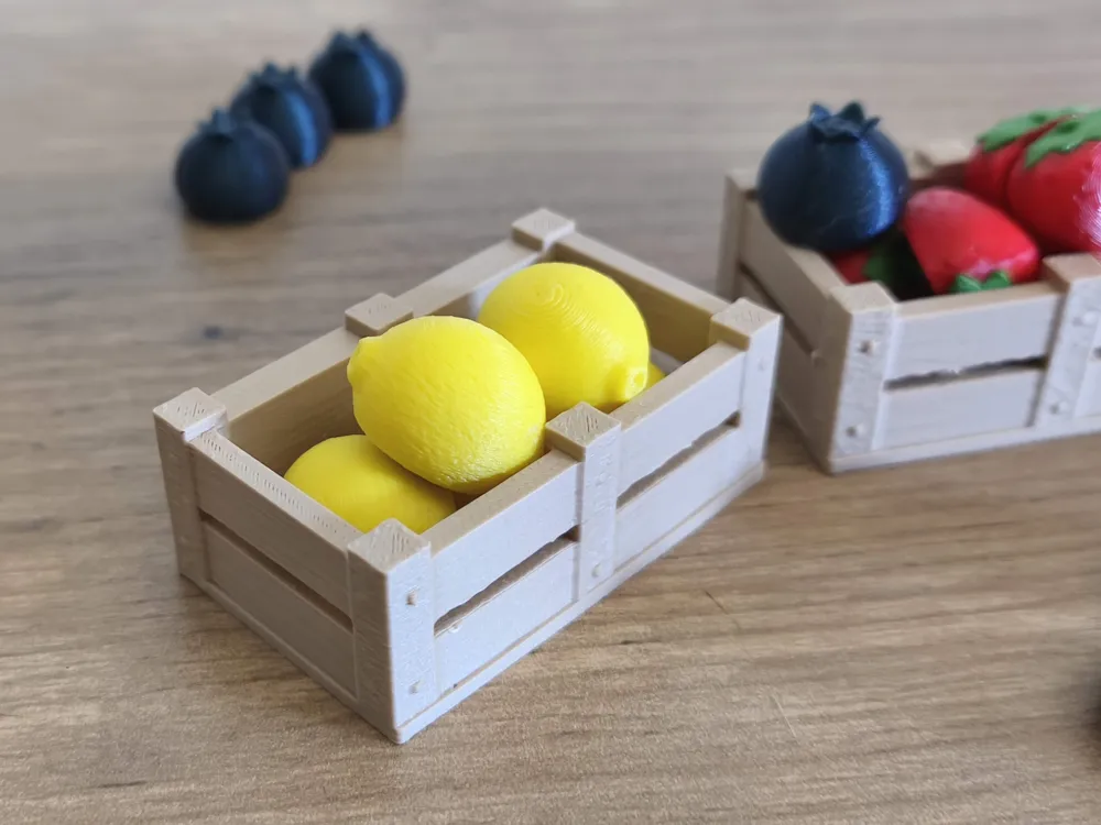 Fruit Box Fridge Magnet Set by Bluverie Studio MakerWorld: Download ...